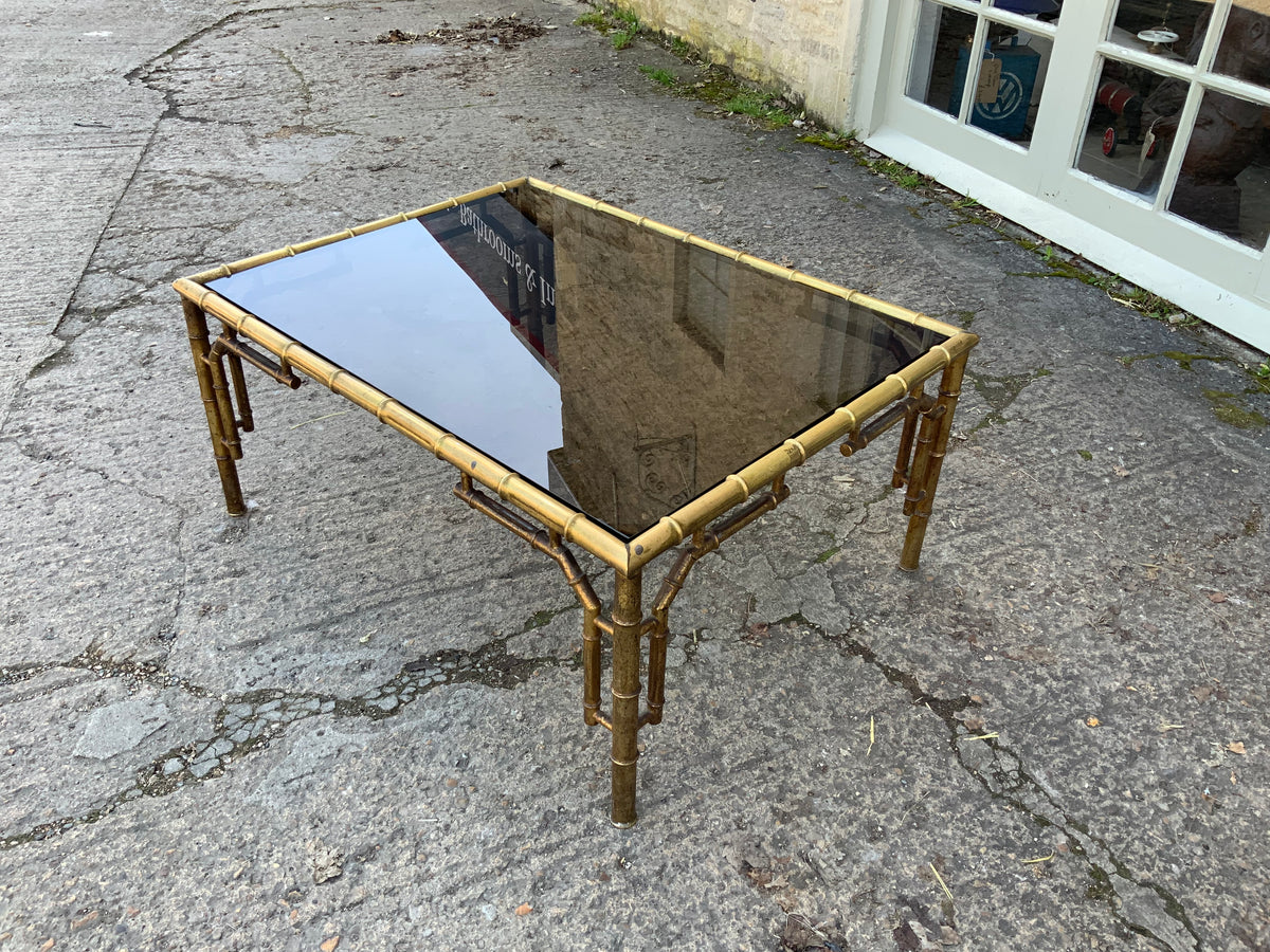 Faux bamboo coffee table store