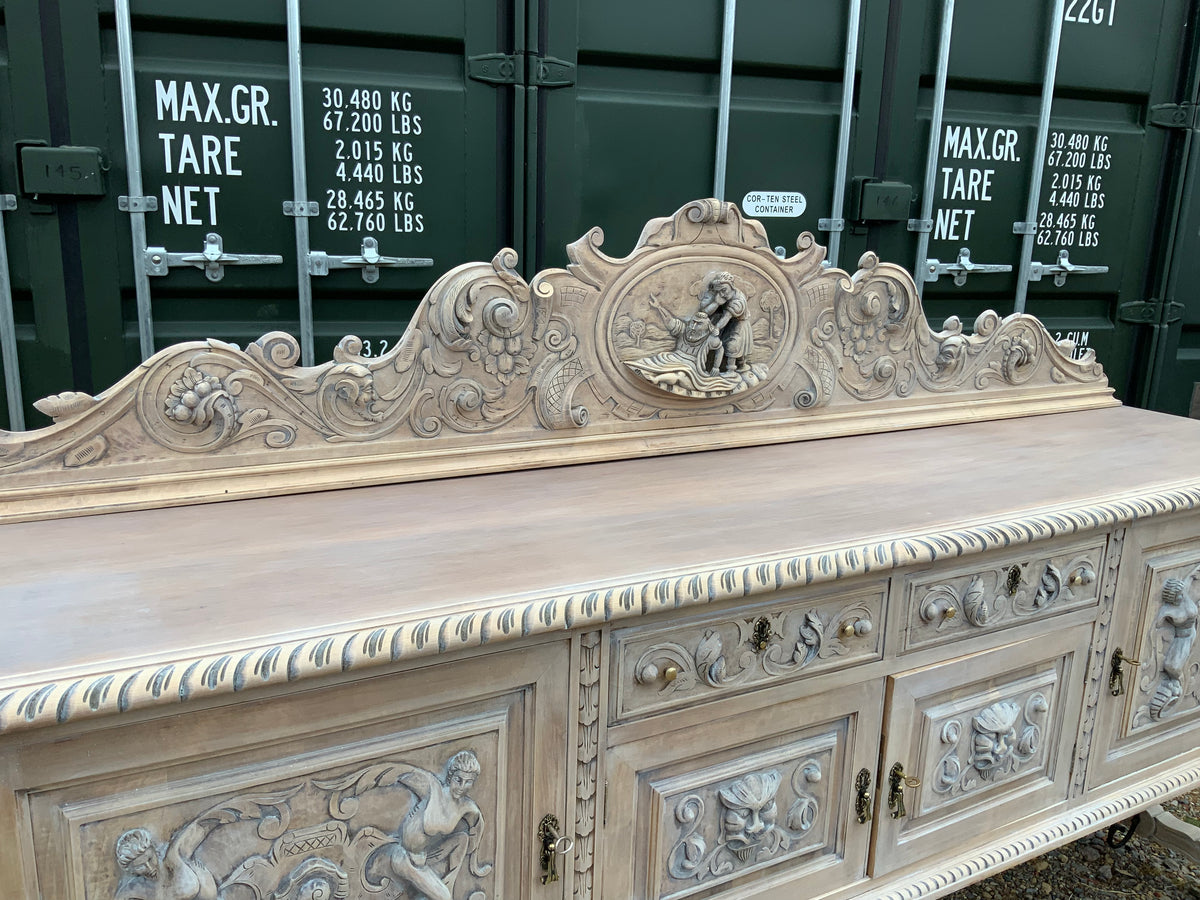 Large Spanish Vintage Decorative Sideboard – Burford Antiques